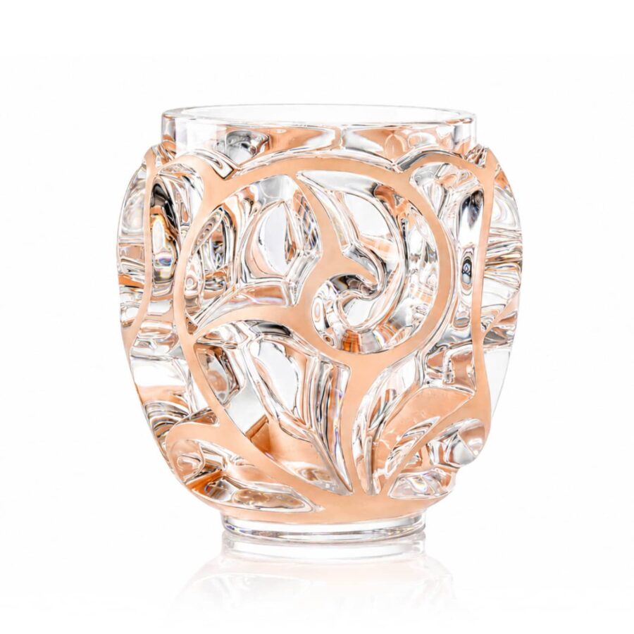 Corail Tourbillons Vase 100 Years Lalique | Vessière Cristaux